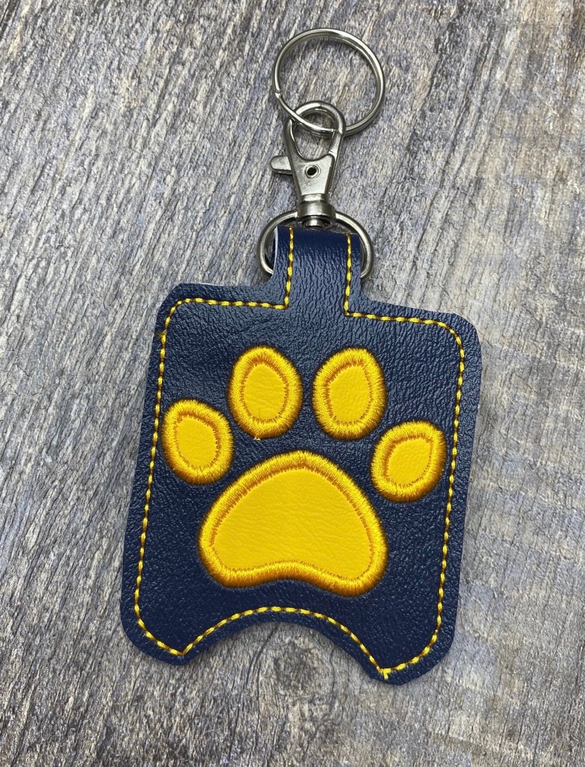 Paw Print Classroom Doorbell Holder, Class Bell Case Key Chain, Class ...