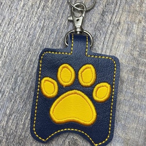 Paw Print Classroom Doorbell Holder, Class Bell Case Key Chain, Class ...