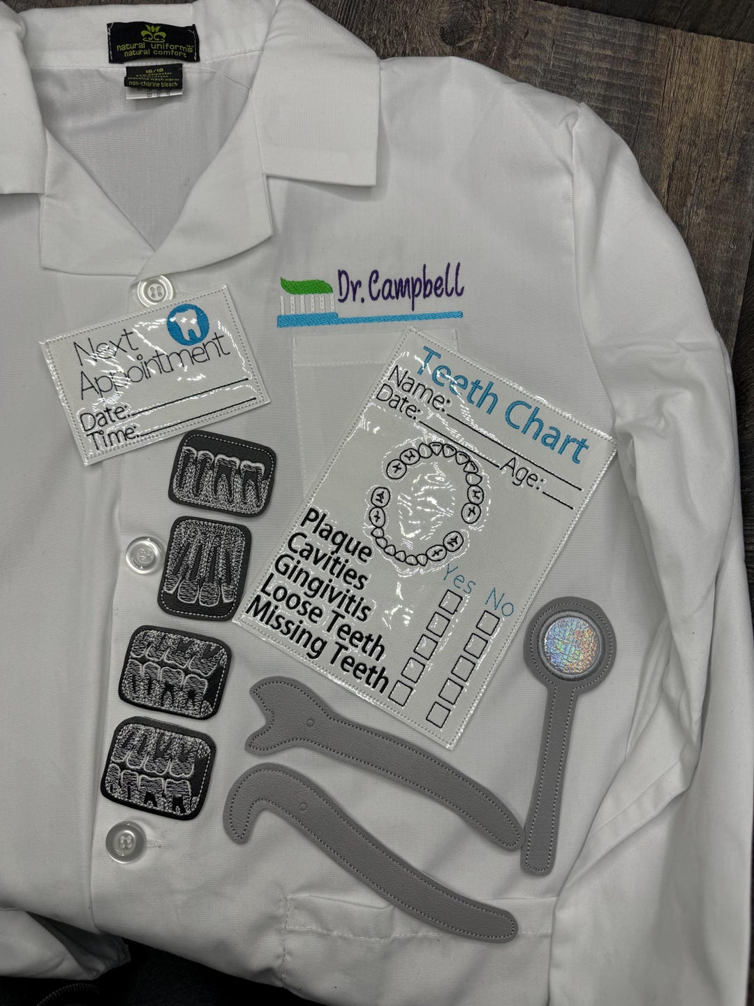 Kids' Custom Dentist Lab Coat, Personalized Dental Kids Lab Coat, Kids ...