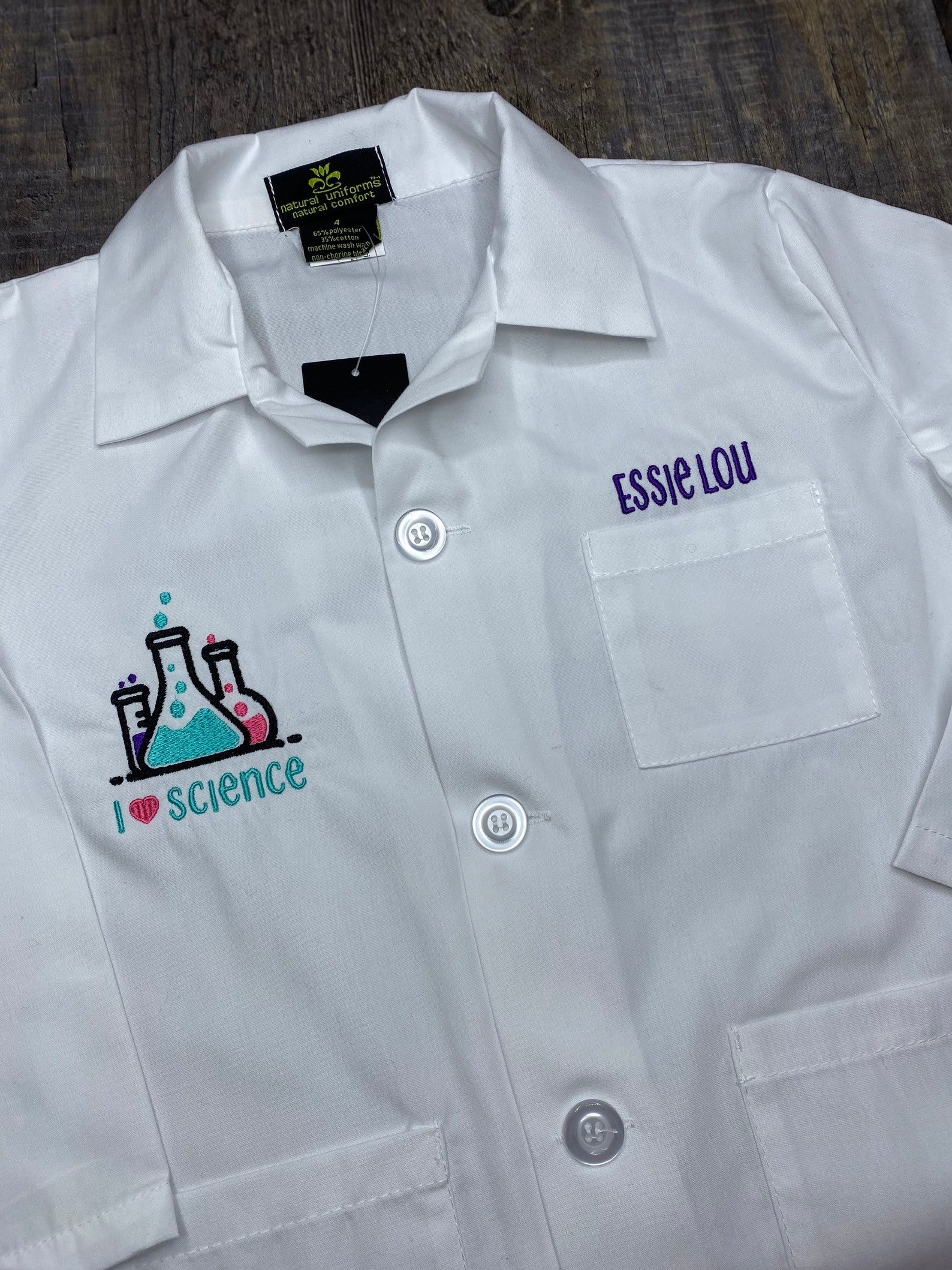 Kids' Custom Lab Coat Embroidered Personalized Kids Lab - Etsy