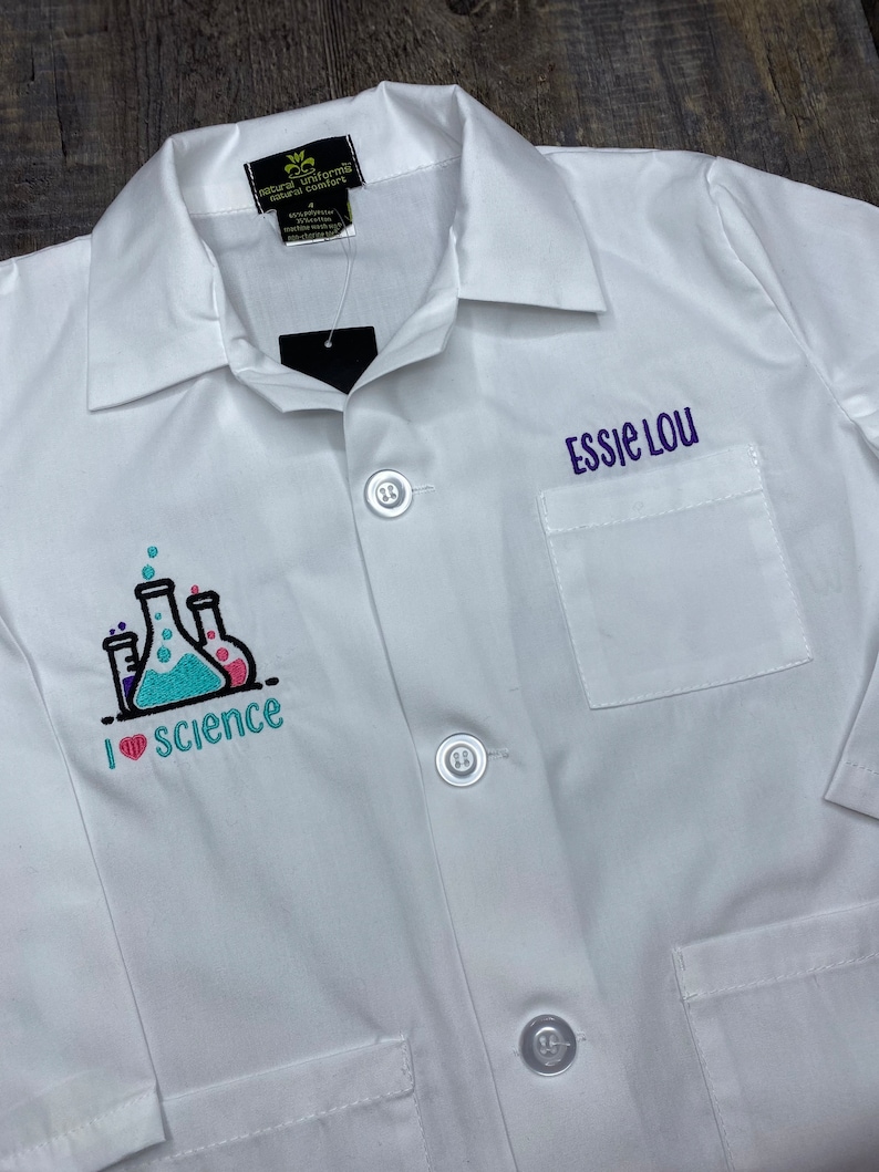 Kids' Custom Lab Coat Embroidered Personalized Kids Lab - Etsy