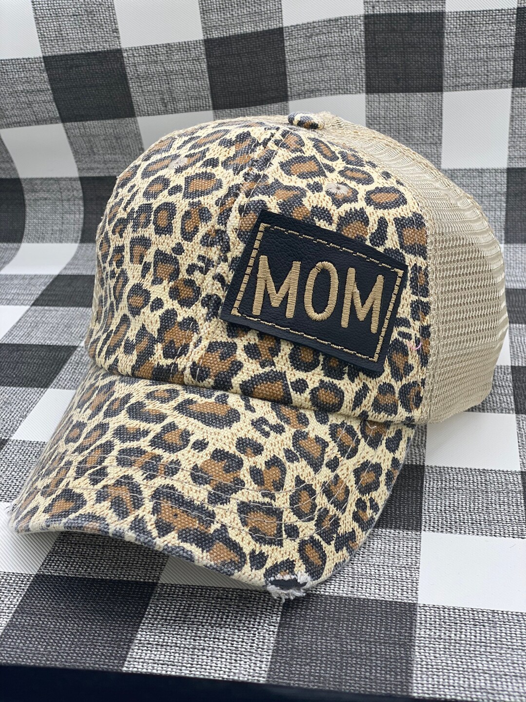 Mom Hat, Mom Trucker Hat, Mom Baseball Hat, Mom Leopard Hat, Mother’s ...