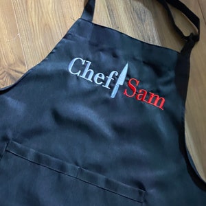 Personalized Chef Apron, Kitchen Apron, Chef's Apron, Chef Gift ...