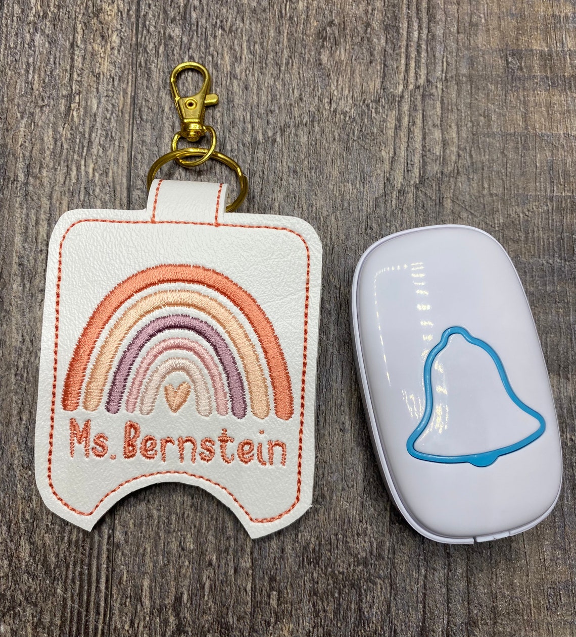 Classroom Doorbell Holder Class Bell Case Key Chain Class - Etsy