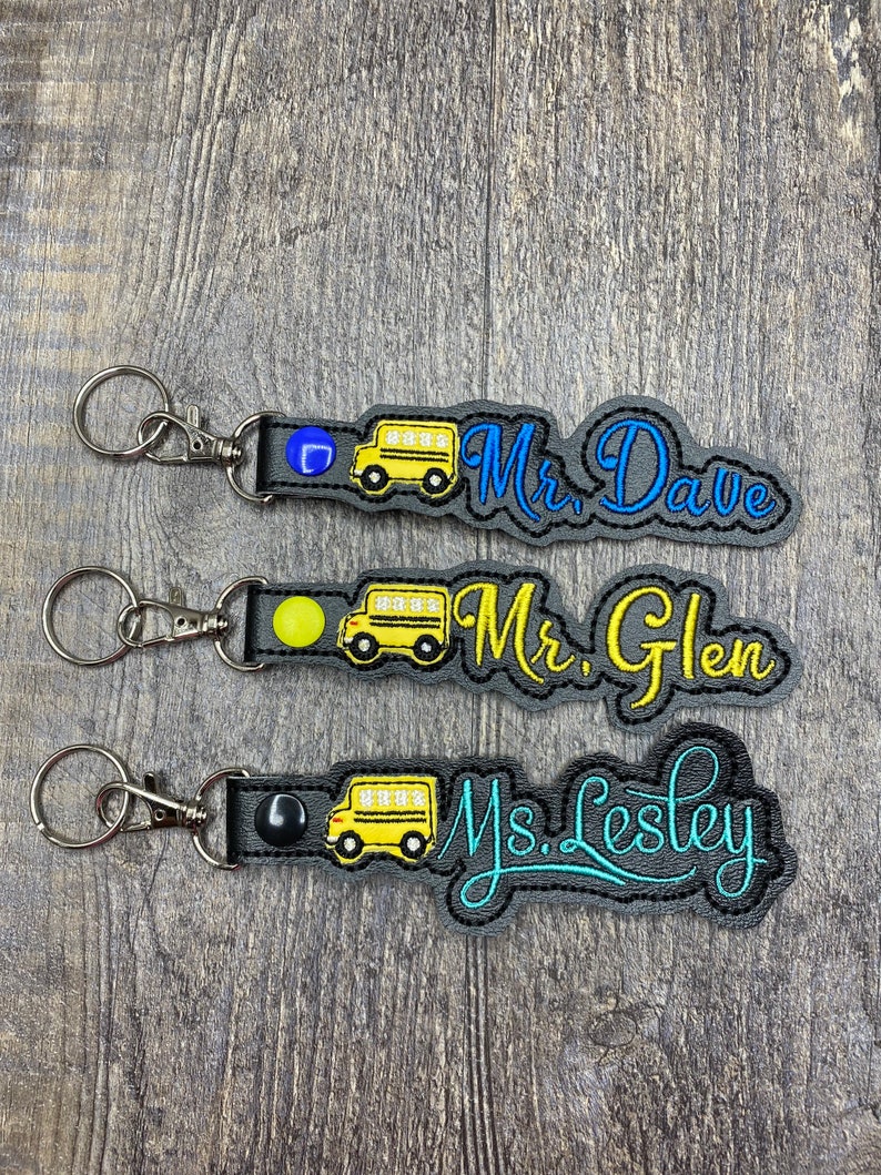 Custom Bus Driver Keychain Personalized Bus Driver Gift - Etsy