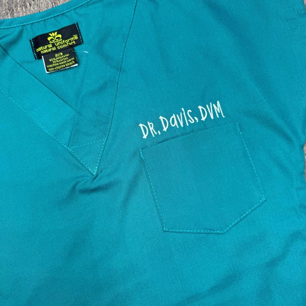 Monogrammed Scrubs - Etsy