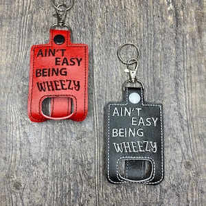 Ain't Easy Being Wheezy Personalized/monogrammed Asthma Inhaler Case ...