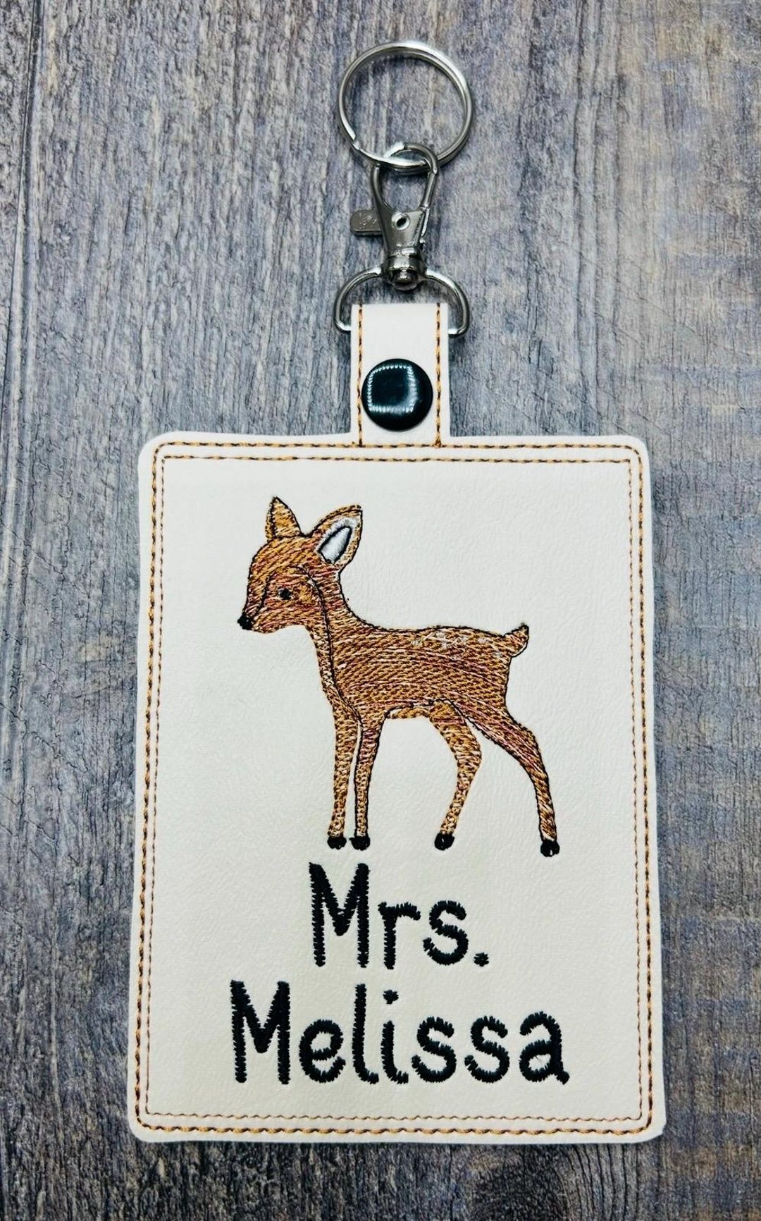 Personalized Boho Rainbow Badge Holder, Teacher ID Badge Holder ...