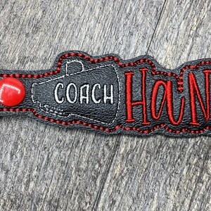 Cheerleader Coach Name Tag Keychain, Megaphone Keychain, Cheer Backpack ...