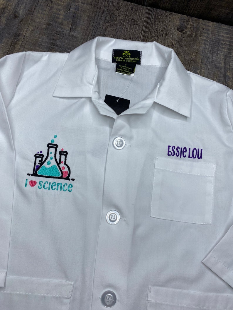 Kids' Custom Lab Coat Embroidered Personalized Kids Lab - Etsy