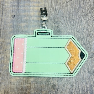 Personalized Teacher ID Badge Holder, Luggage Tag, Teacher Gift ...