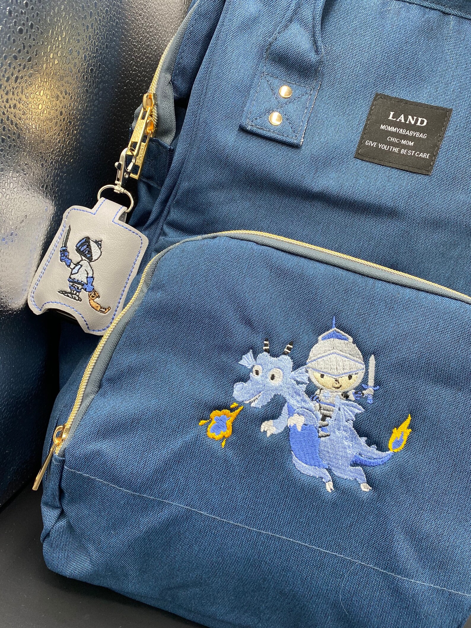 Dragon and Knight Land Diaper Bag With Matching Hand Holder - Etsy