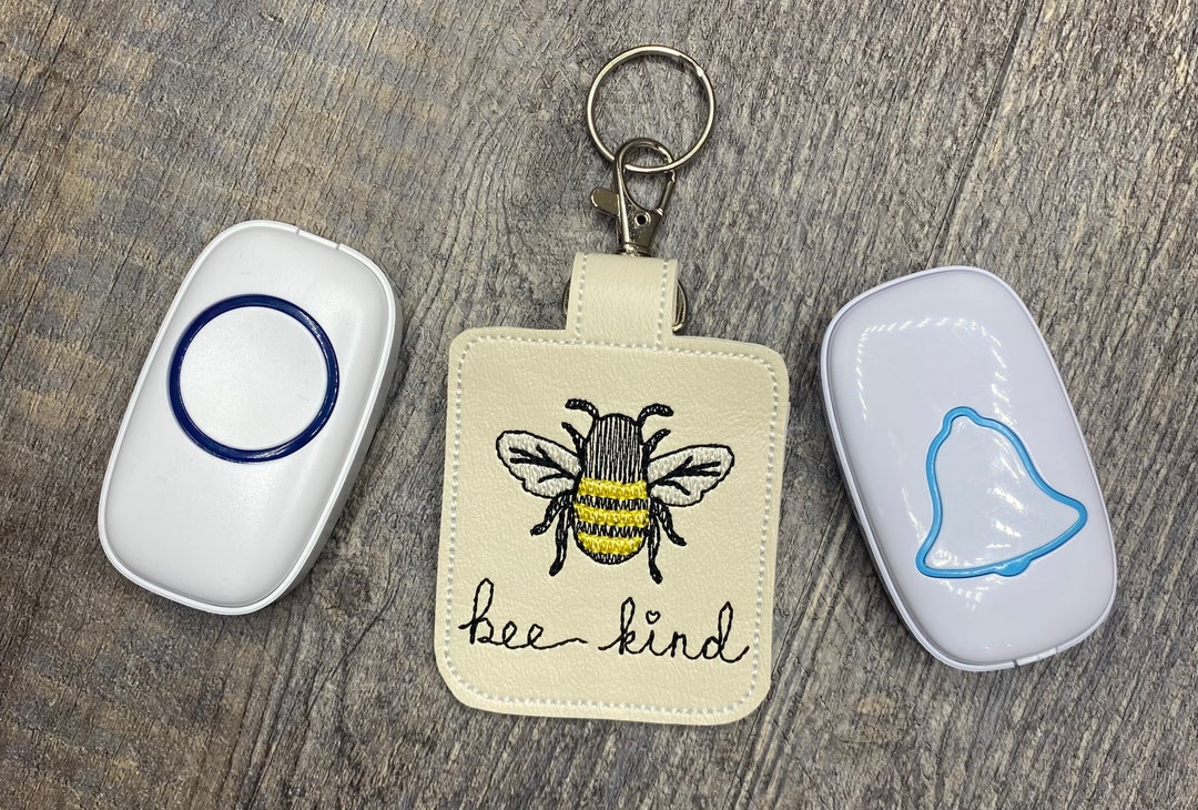 Bee Kind Classroom Doorbell Holder, Class Bell Case Key Chain, Class ...