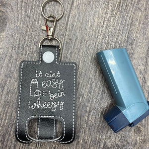 Ain't Easy Being Wheezy /monogrammed Asthma Inhaler Case, Kids Inhaler ...