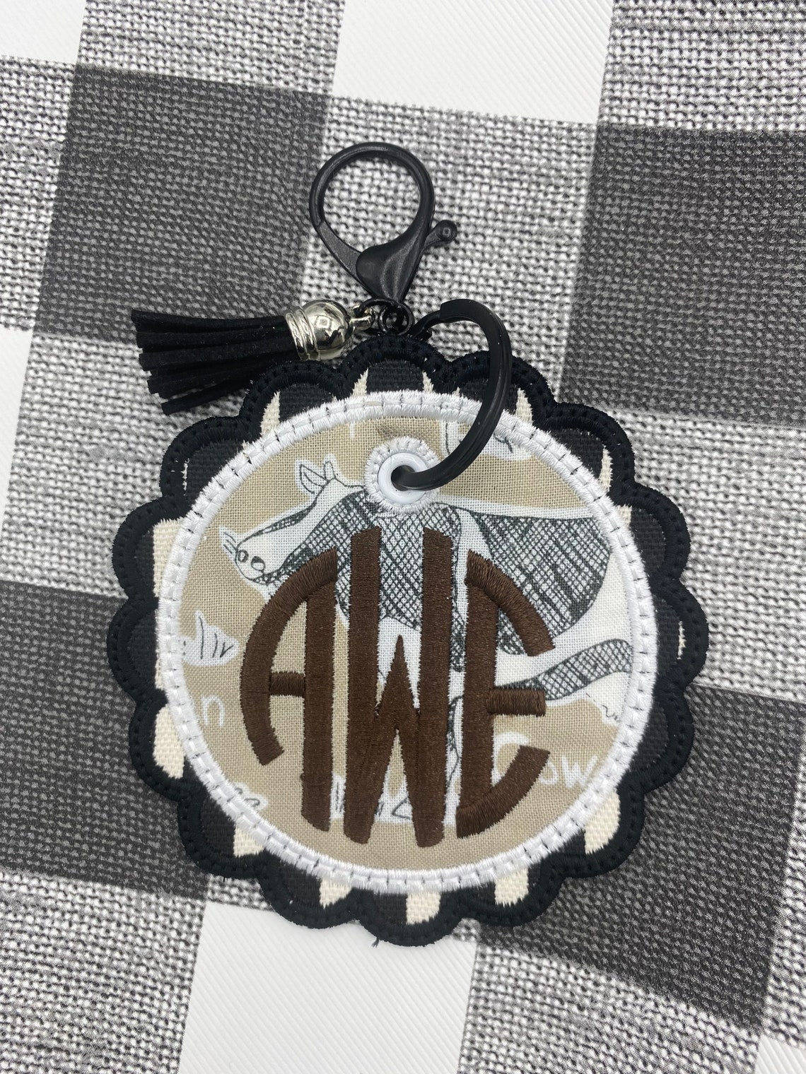 Custom Personalized Monogrammed Bag Tags to Match Your Bag - Etsy