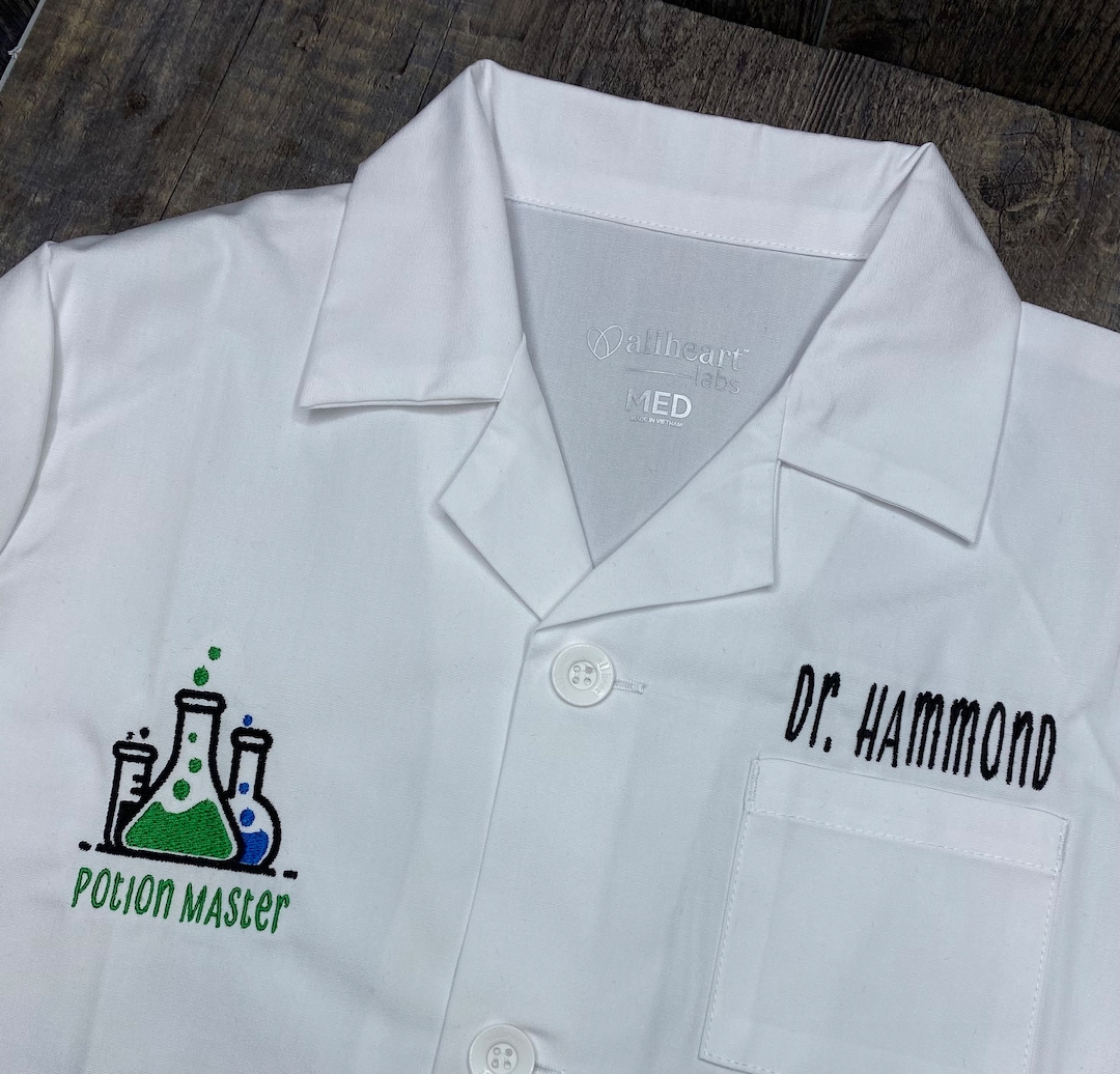 Kids' Custom Lab Coat, Embroidered Personalized Kids Lab Coat, Kids ...