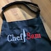 Personalized Chef Apron Kitchen Apron Chef's Apron Chef - Etsy