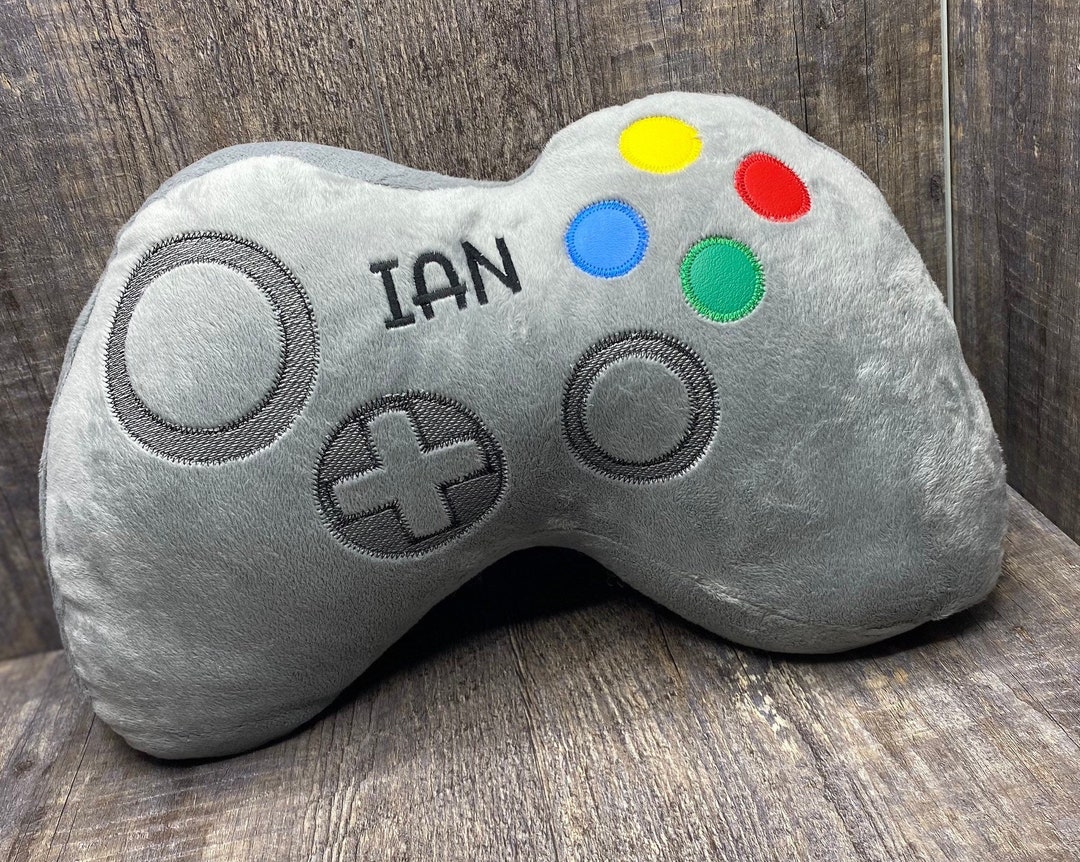 Personalized Video Game Controller Pillow, Gamer Pillow, Gamer Gift ...