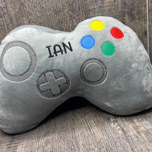 Personalized Video Game Controller Pillow, Gamer Pillow, Gamer Gift ...