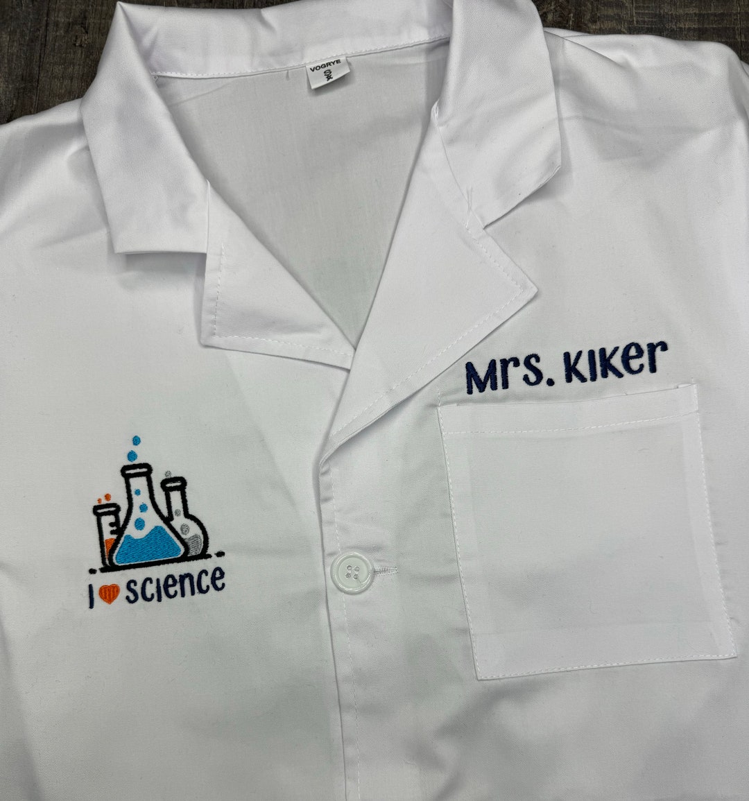 Adult Custom Lab Coat, Embroidered Personalized Adult Lab Coat, Adult ...