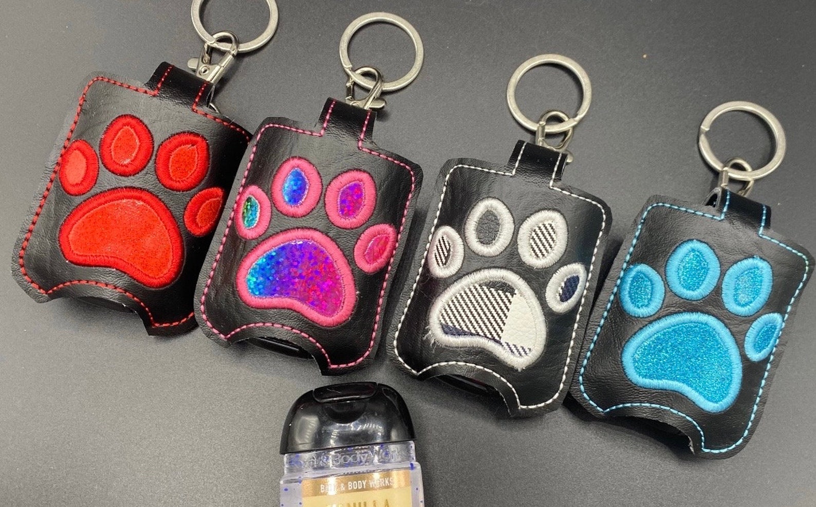 Paw Print Classroom Doorbell Holder, Class Bell Case Key Chain, Class ...