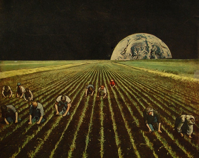 Space Landscape Collage - Etsy