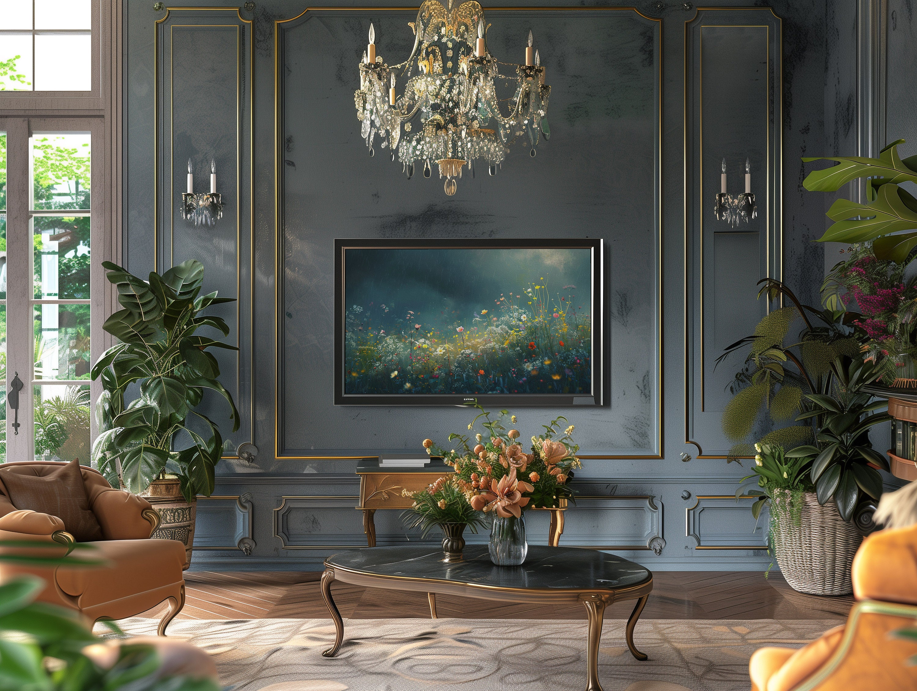 Moody TV Art, Vintage Dark Samsung TV Art, Dark Academia TV Art ...