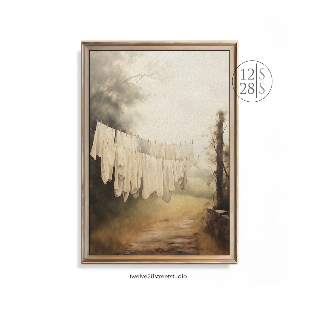 SP111 Vintage Laundry Day Print, Laundry Day, Laundry Room Art, Laundry ...