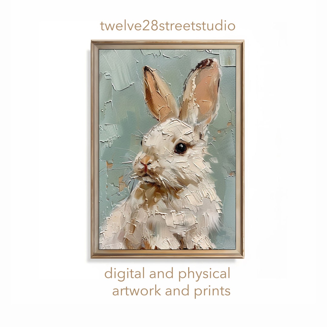 SD159 Bunny Printable, Bunny Print, Rabbit Print, Wall Art for Nursery ...