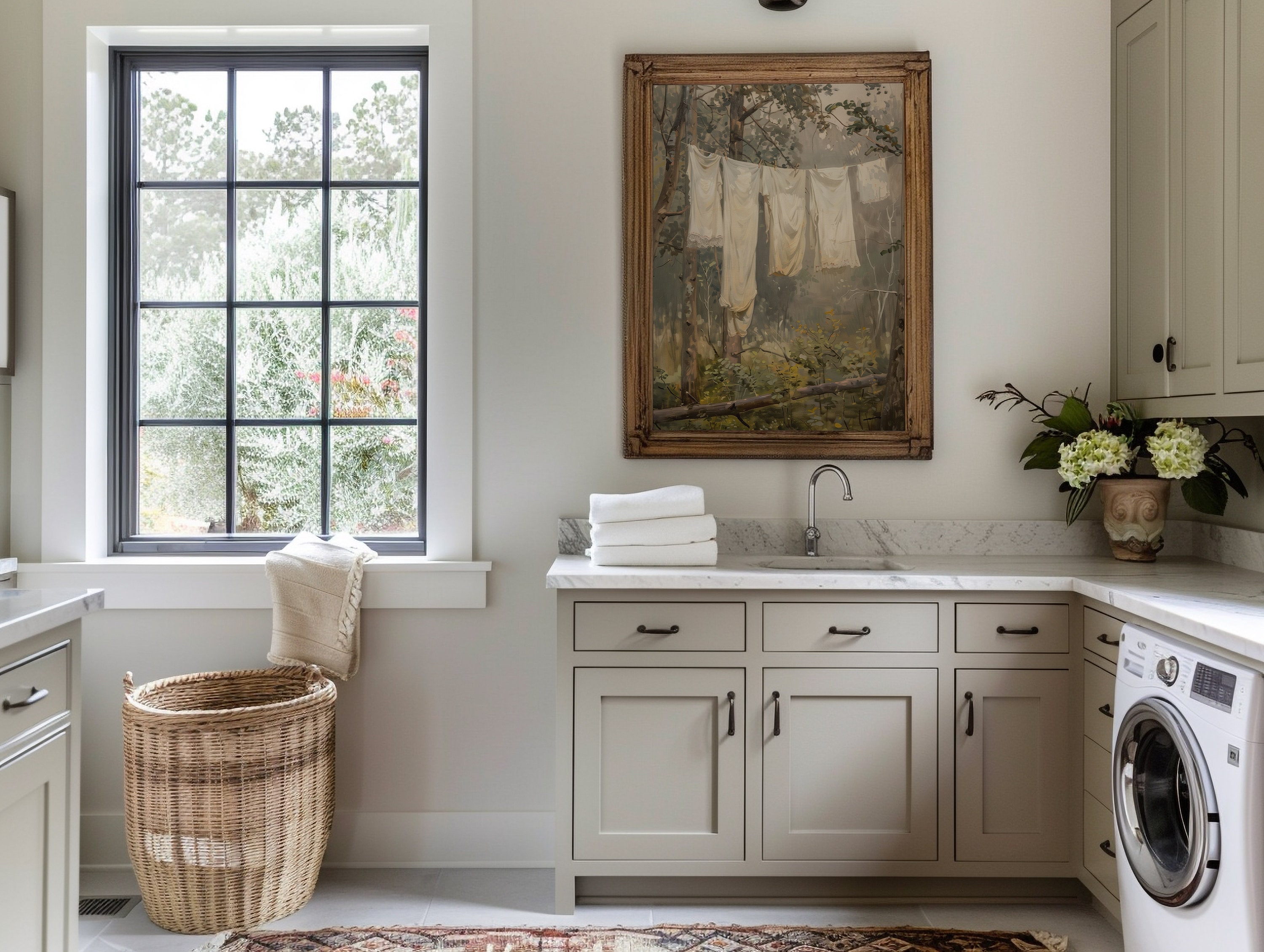 SD145 Laundry Room Print, Satin Paper Print, Fine Art Print, Laundry ...