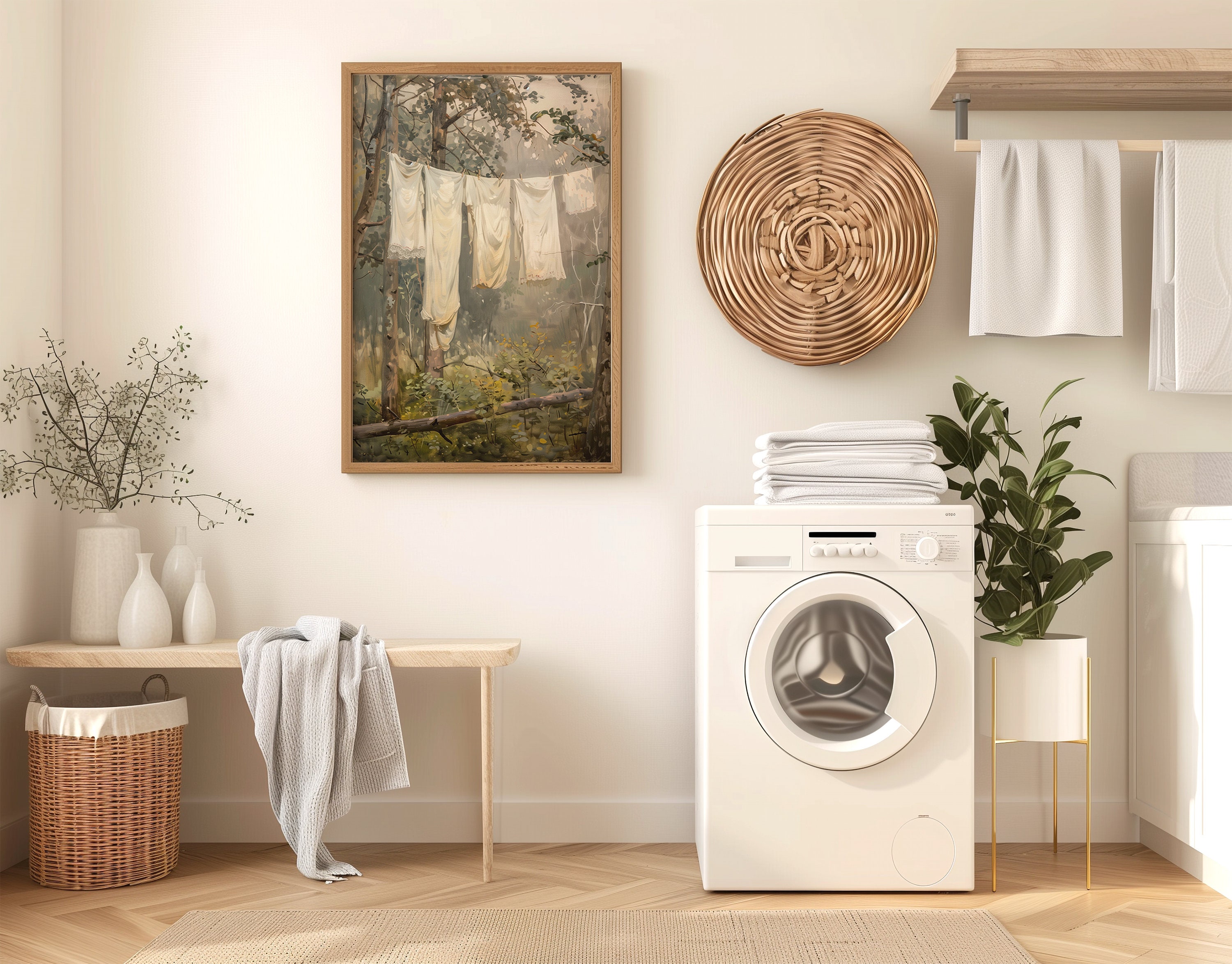 SD145 Laundry Room Print, Satin Paper Print, Fine Art Print, Laundry ...