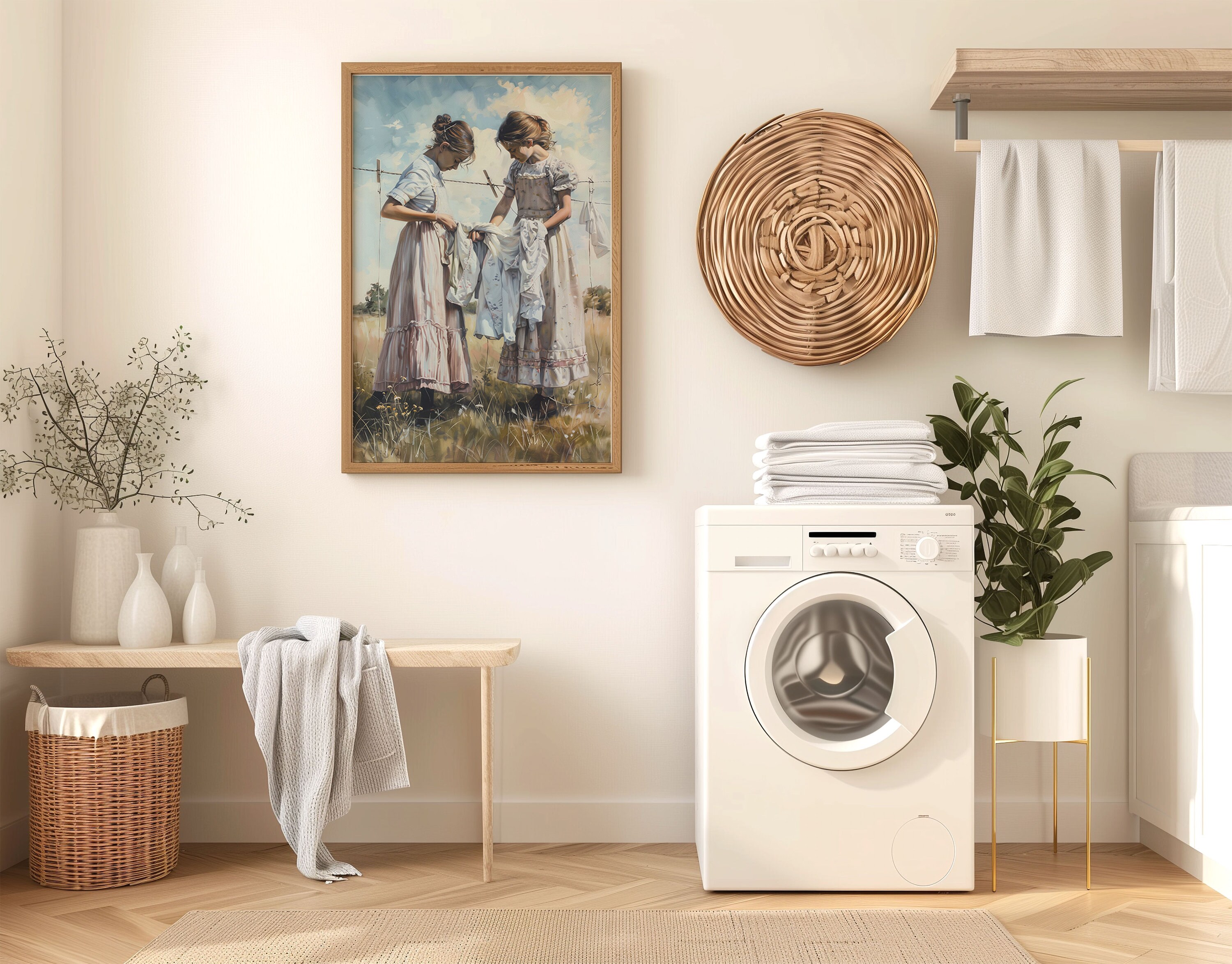 SP135 Vintage Laundry Day Print, Laundry Day, Laundry Room Art, Laundry ...