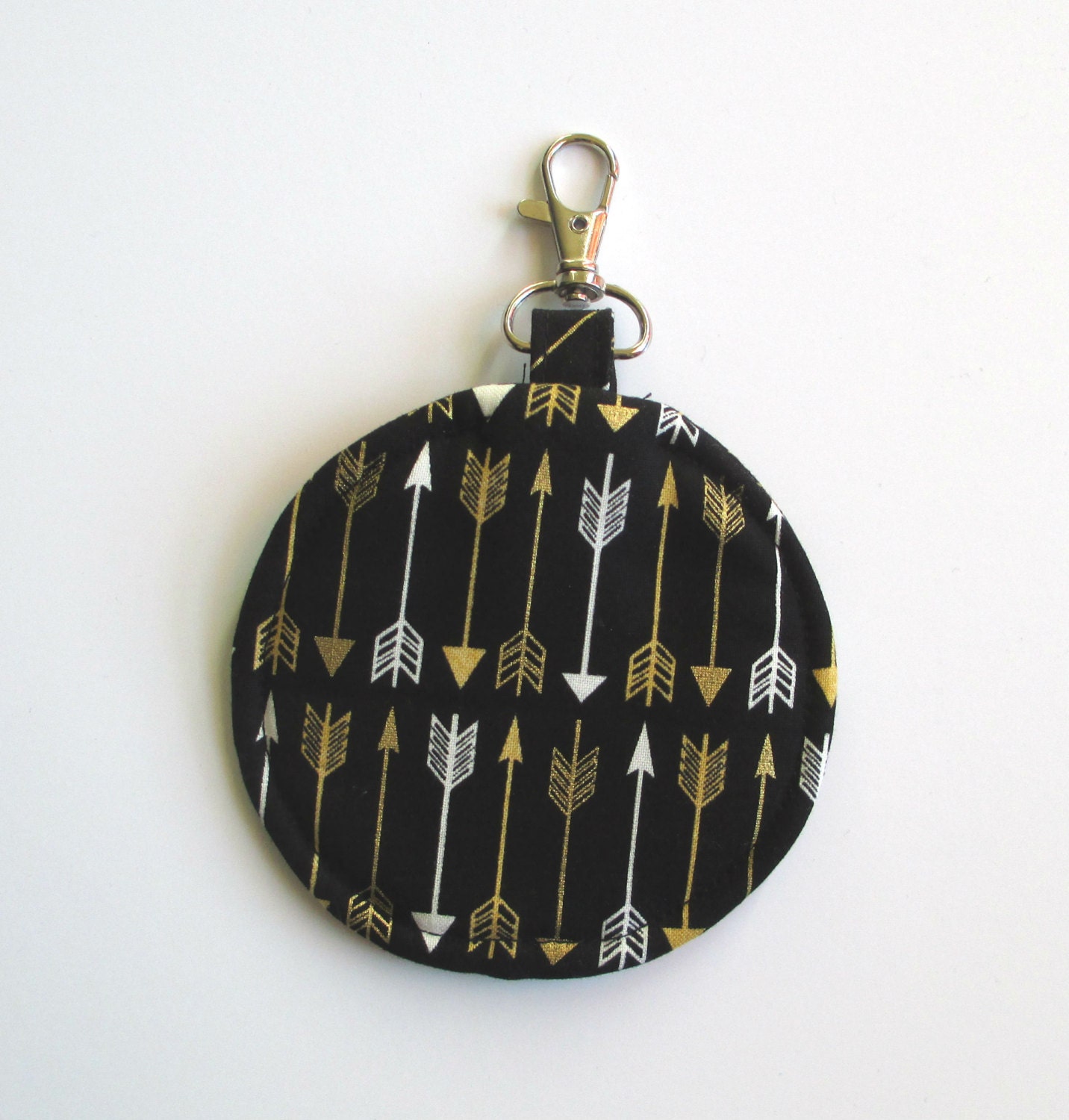 Black Arrows Circle Zip Earbud Pouch / Coin Purse Case | Etsy