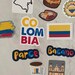 Colombia Stickers Colombian Stickers Colombia Flag Stickers Colombian ...
