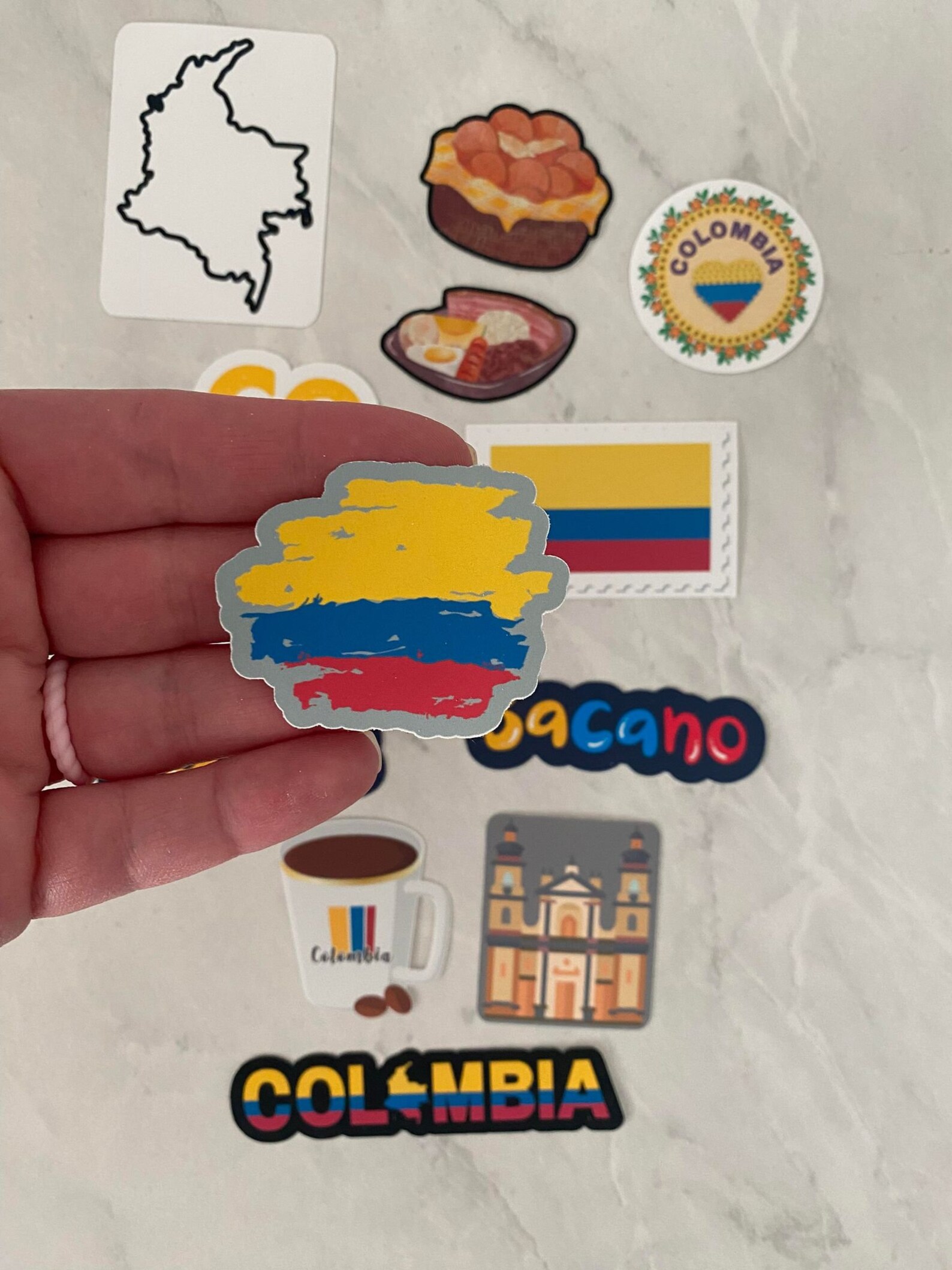 Colombia Stickers | Colombian Stickers | Colombia Flag Stickers ...
