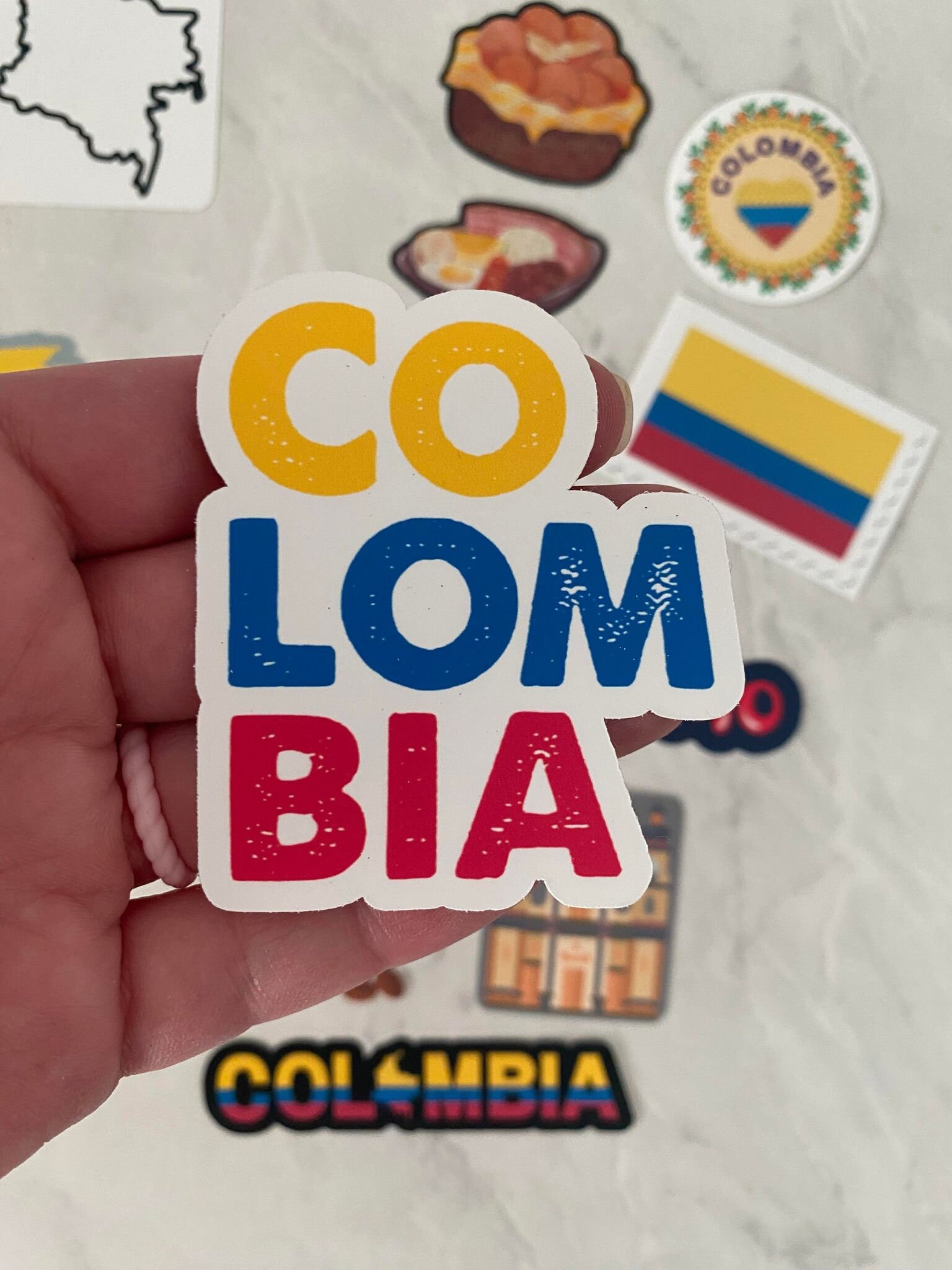 Colombia Stickers | Colombian Stickers | Colombia Flag Stickers ...