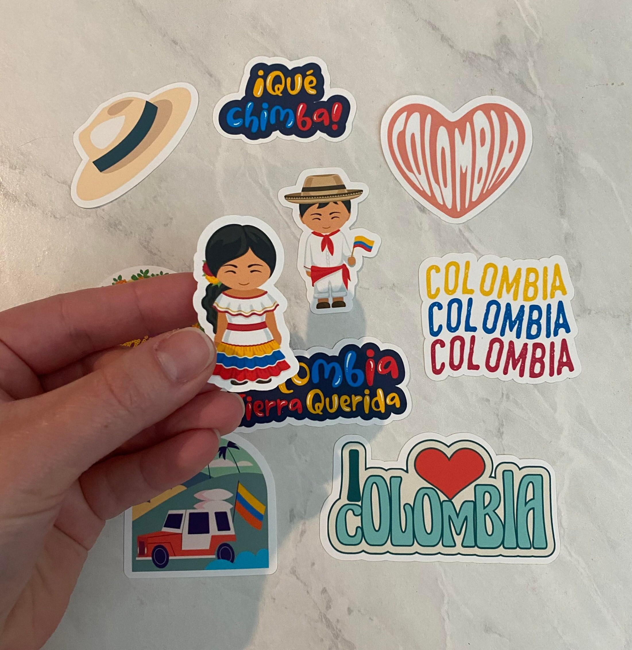 Colombia Stickers | Colombian Stickers | Colombia Flag Stickers ...