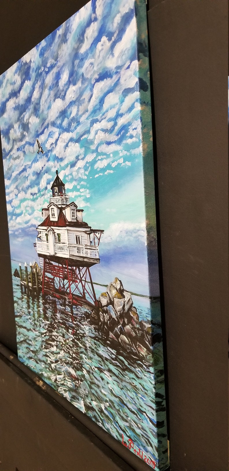 Thomas Point Shoal Lighthouse Archival Giclee Print of Original ...
