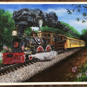 No. 17 Steam Train Northern Central Railroad Steam Engine Original ...