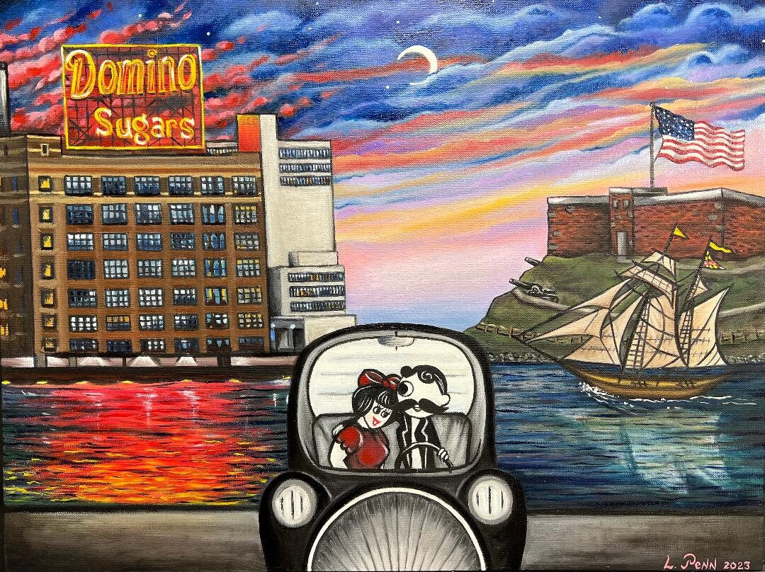 Archival Print of Original Painting "oh, Baltimore" - Etsy