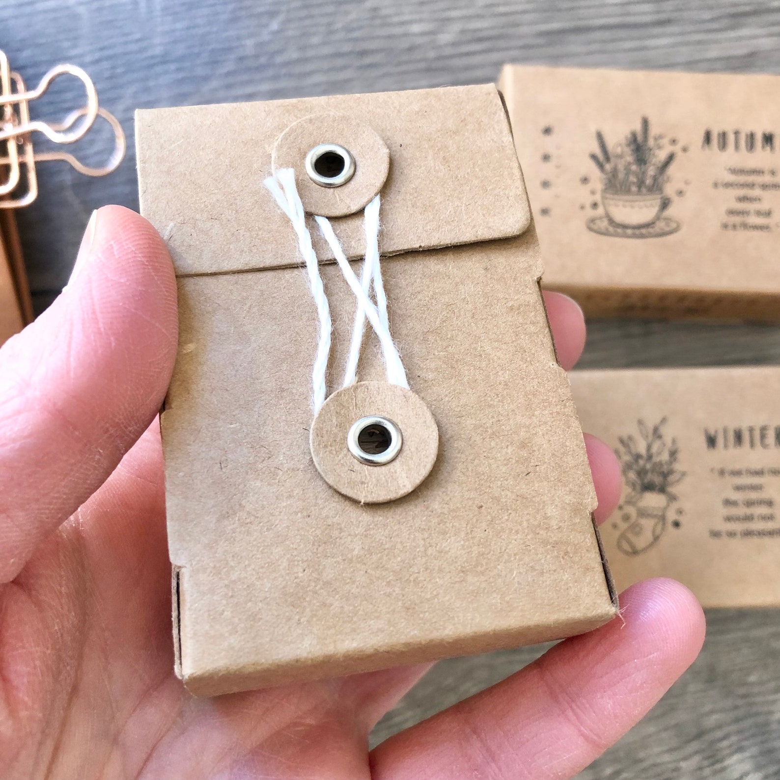 Set of 4 Wood Mounted Stamps - Seasons Spring Summer Autumn Winter - Etsy