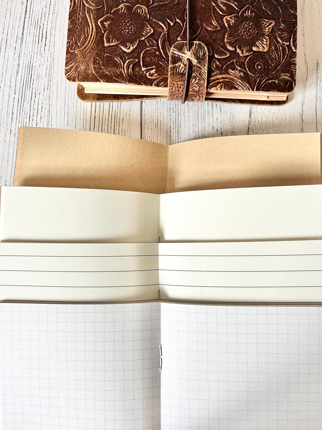 Travellers Notebook (passport Size) Insert Refill Blank, Grid, Lined ...