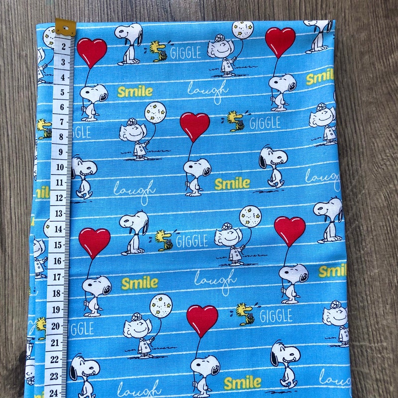 Snoopy Cotton Fabric - Etsy