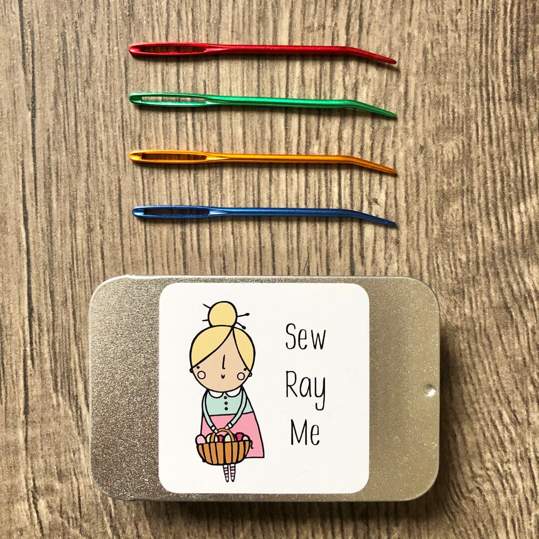 Yarn Darning Needles X 2 Knitting / Crochet in Storage Tin - Etsy