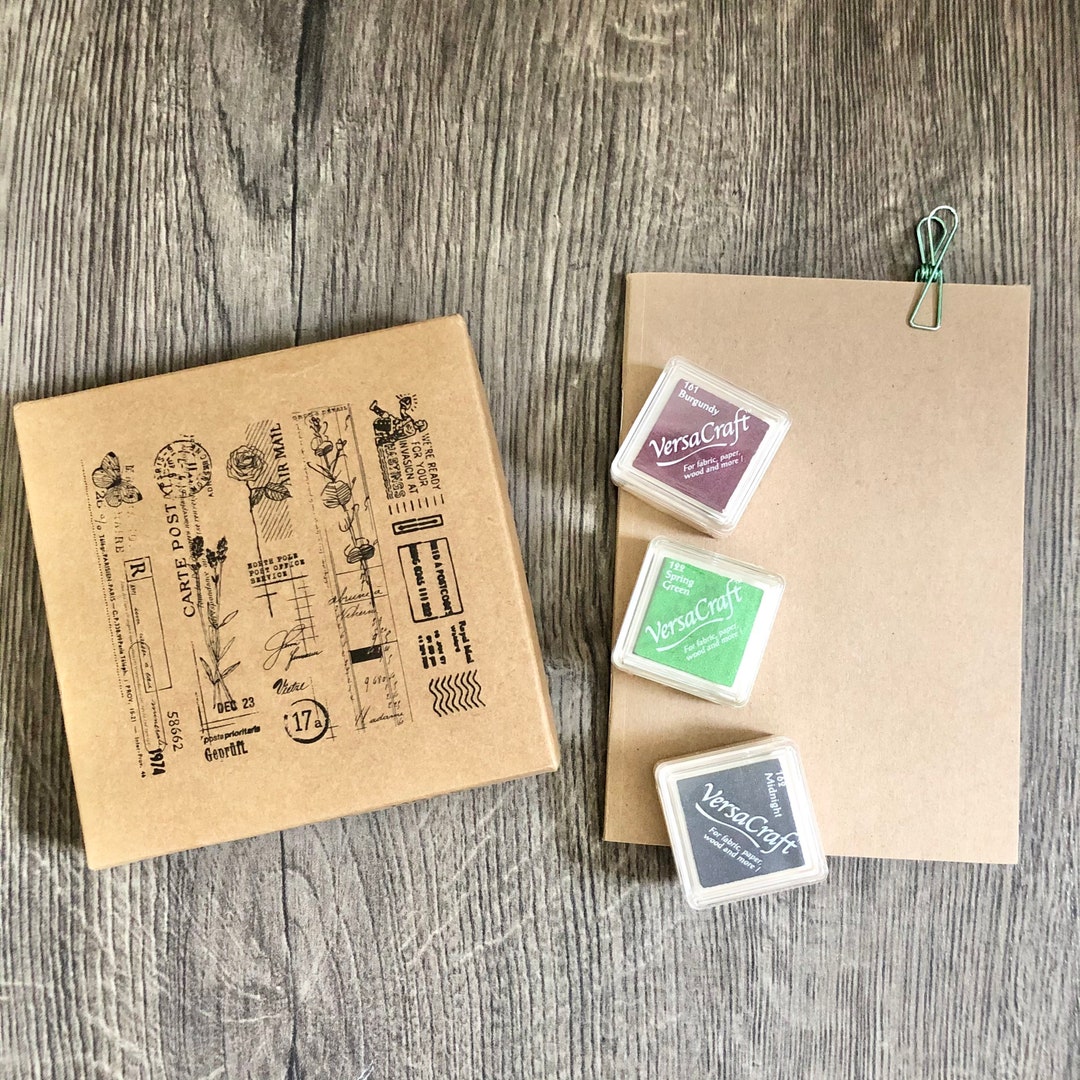 Set of 5 Foam Mounted Stamps - Floral Vintage Post Mail - Etsy