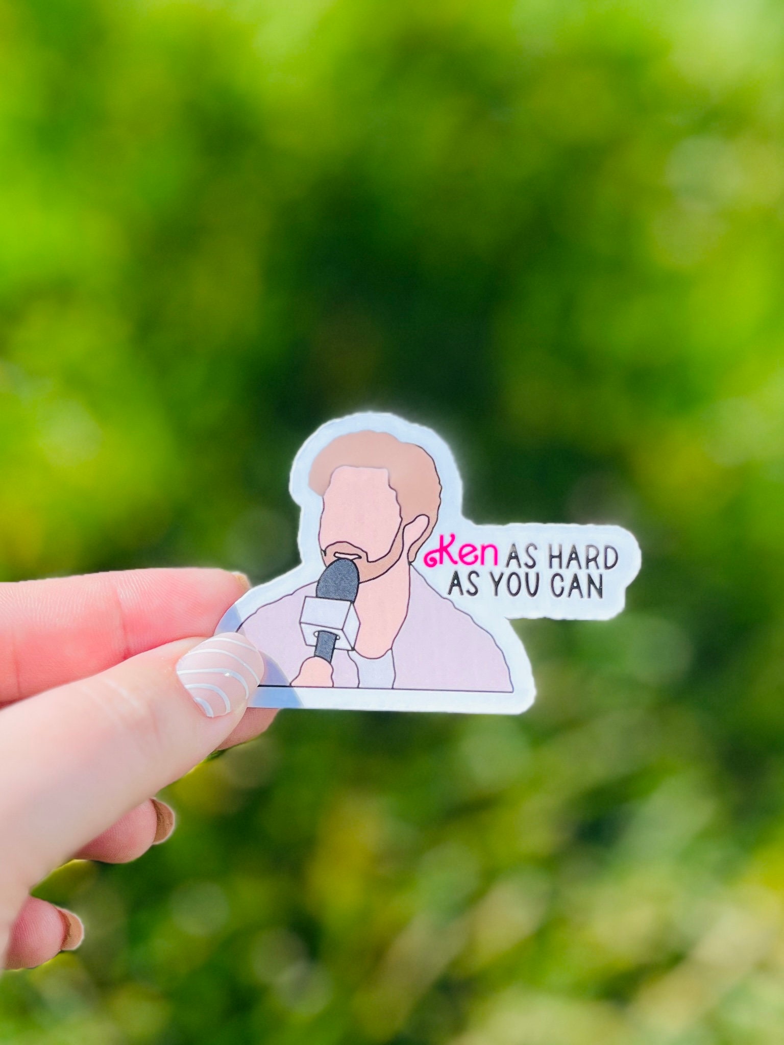 Just Ken as Hard as You Can!| Ryan Gosling Sticker - Etsy