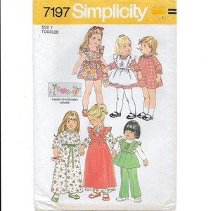A Dress and Pinafore in 2 Lengths & Pull-on Pants Pattern With ...