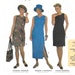 A Sleeveless, Princess Seam Sheath Dress, Hat and Bag Pattern for Women ...