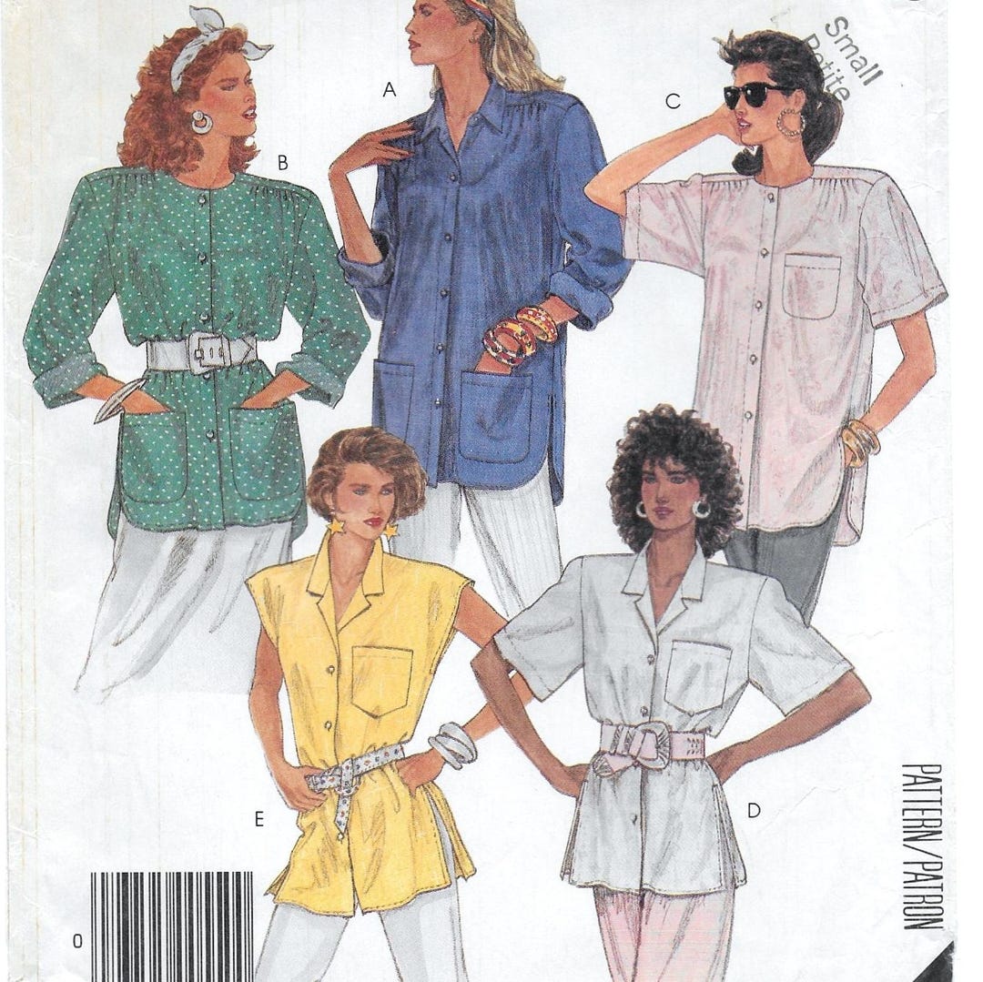 A Sleeveless/short/long Sleeve, Shirttail/straight Hemline Shirt ...