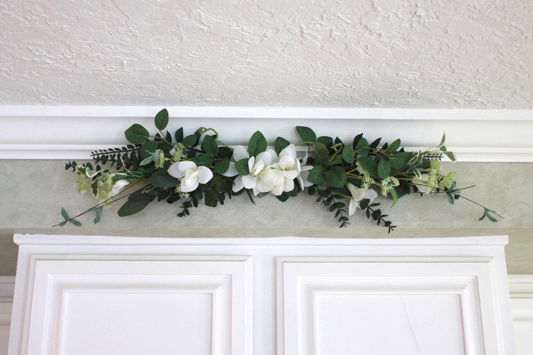 Silk Floral Festoon - Green | White (F24-18) - Etsy